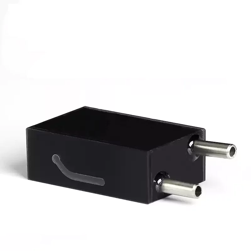 Black‑Wall Quartz Flow Cell Cuvette with Stainless Steel Connectors丨 ...