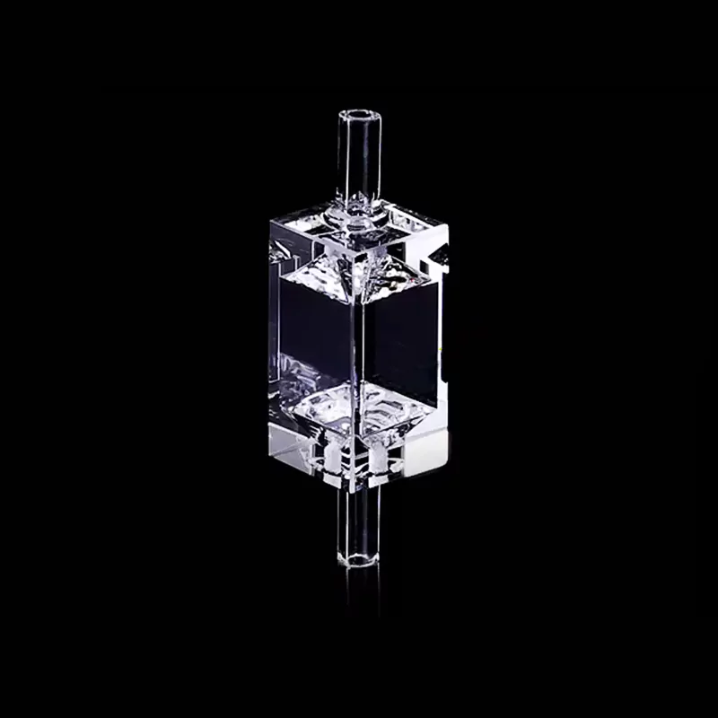 Quartz Fluorescence Flow‑Through Cell with Glass Tube Connectors for ...