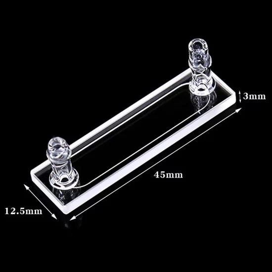 Custom Flow-through Quartz Cuvette with Tubes for Spectrophotometric ...