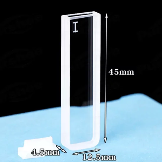 Broad-Spectrum Two Optical Windows Infrared Quartz Cuvette for Research ...