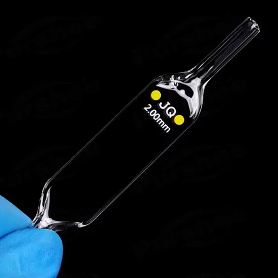Quartz Fluorescence Flow‑Through Cell with Glass Tube Connectors for ...