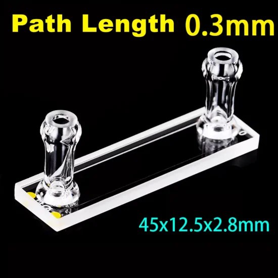 Advanced Optical Path Quartz Flow Cell with Inlet and Outlet Tubings ...