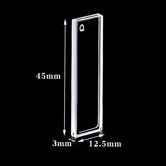 Standard Quartz UV Cuvette with Lid for Spectroscopic Analysis | TOQUARTZ®