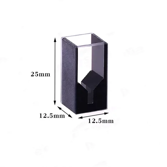 StrayLight-shielded Black UV Quartz Cuvette for UV-VIS Spectroscopy ...