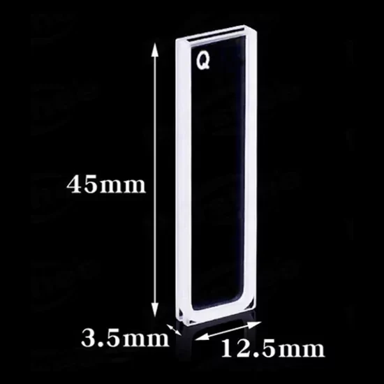 Standard Quartz UV Cuvette with Lid for Spectroscopic Analysis | TOQUARTZ®